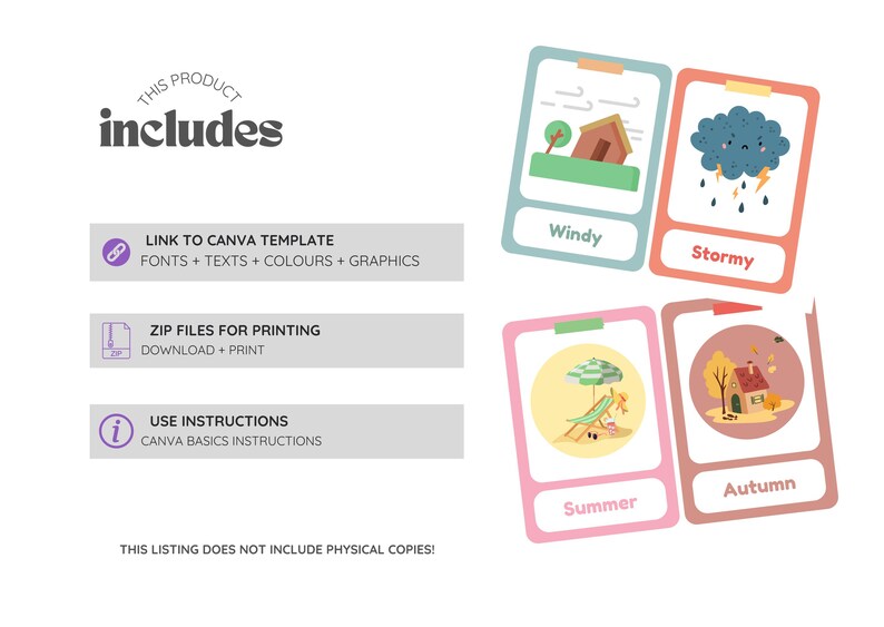 Editable Weather/seasons Flashcards, Posters, Classroom Management ...