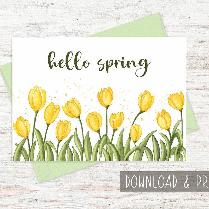 Spring Greeting Cards - Etsy