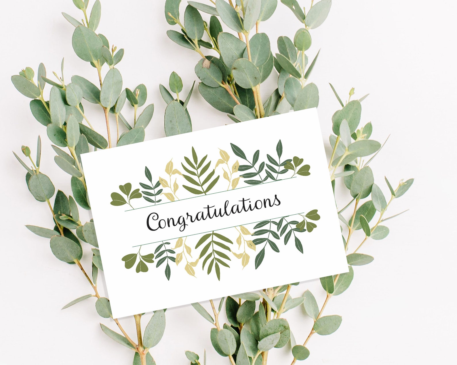Printable Congratulatory Card, Downloadable Congratulations Card ...