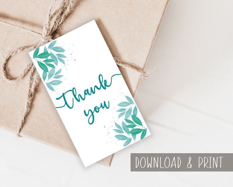 Thank You Printable Gift Tags, Gratitude Gift Tags, Digital Favour Gift ...