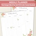 Weekly Planner Printable Floral, Weekly to Do List Printable, Weekly ...