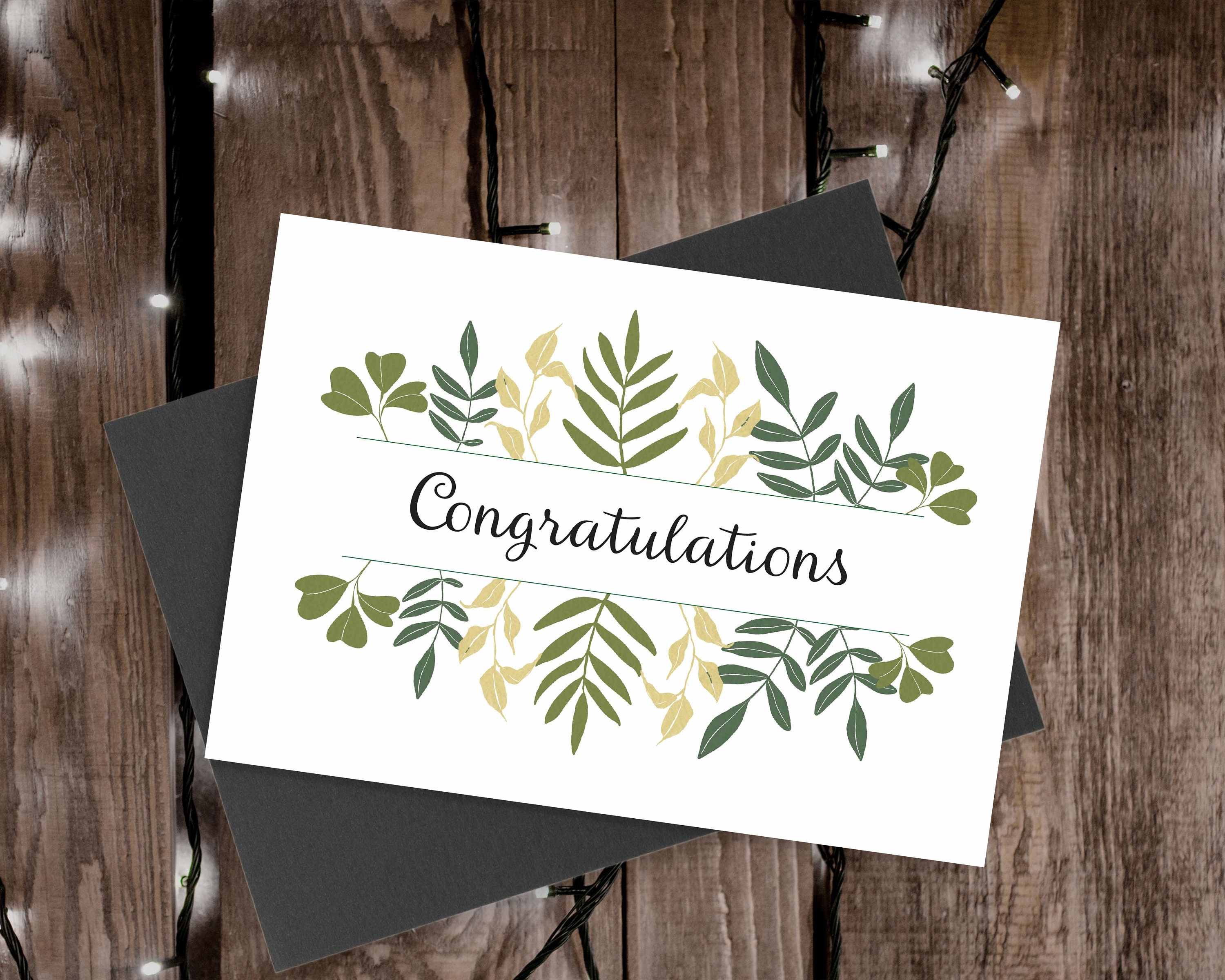 Printable Congratulatory Card, Downloadable Congratulations Card ...