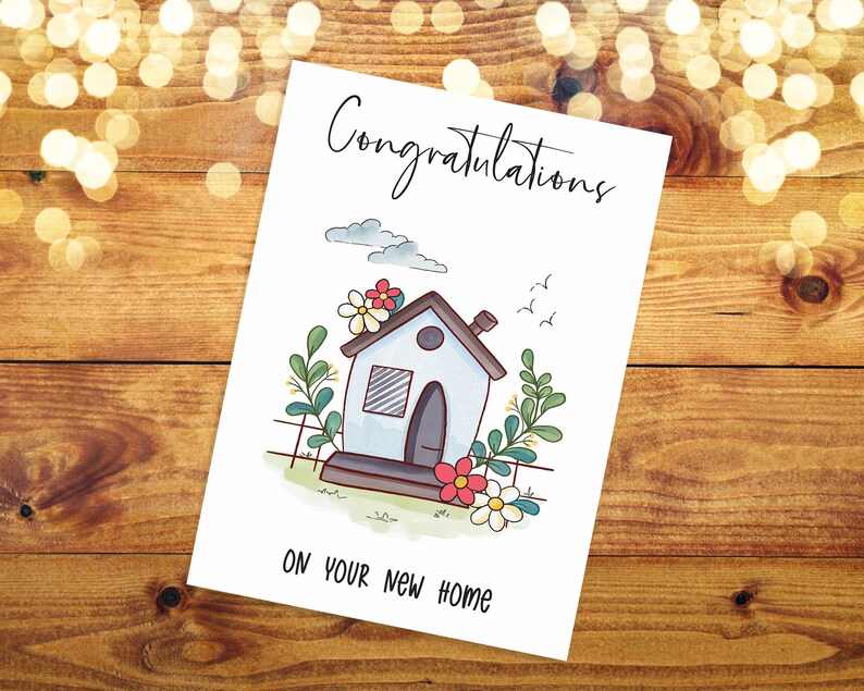 New Home Card Printable, Congratulations on New House Printable Card ...