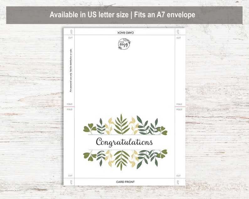 Printable Congratulatory Card, Downloadable Congratulations Card ...