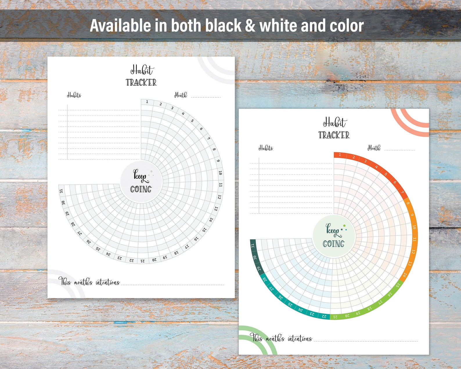 Habit Tracker Printable, Daily Routine Tracker, Monthly Habit Tracker ...
