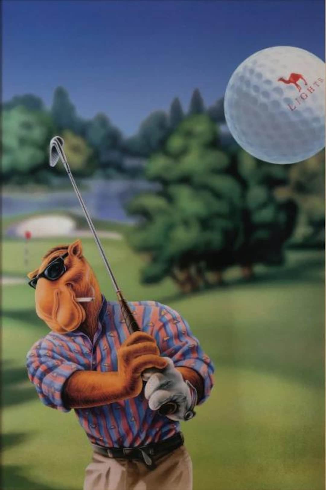 Joe Camel - Golf - Cigarette Advertising Poster - Etsy