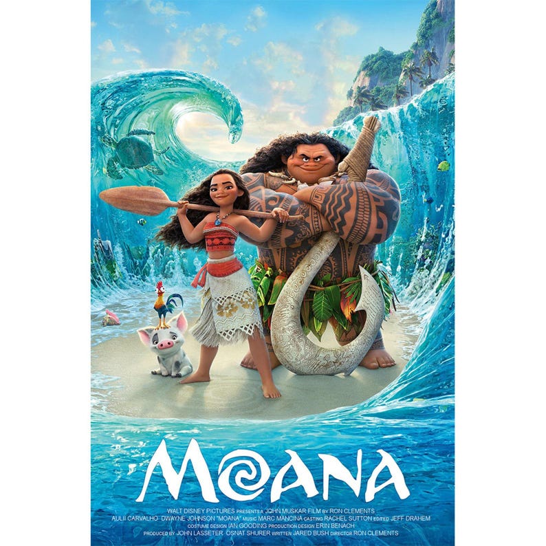 Moana Movie Poster Home Decor - Etsy