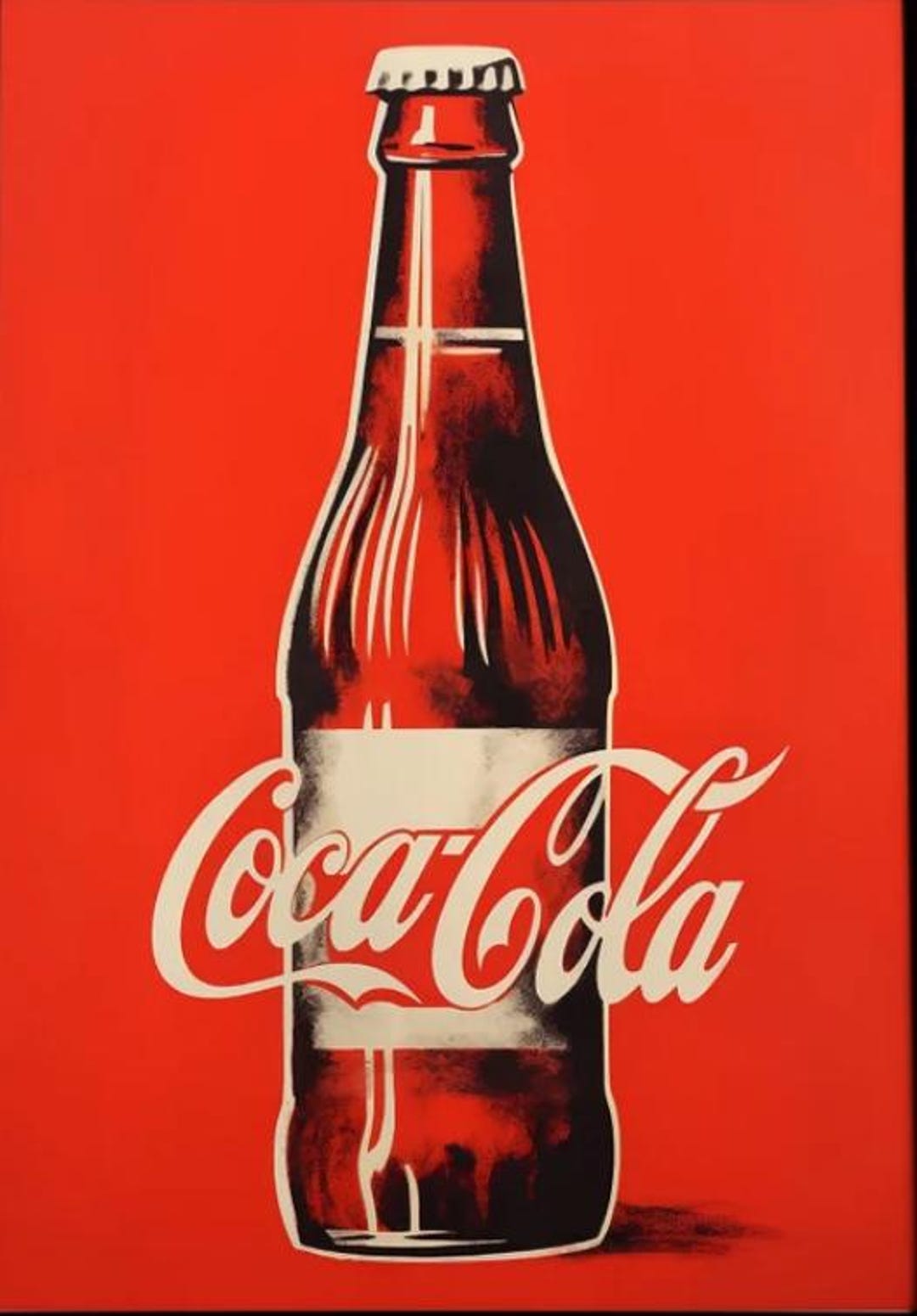 Retro Coca Cola Poster Cola Bottle Print Coke Poster - Etsy