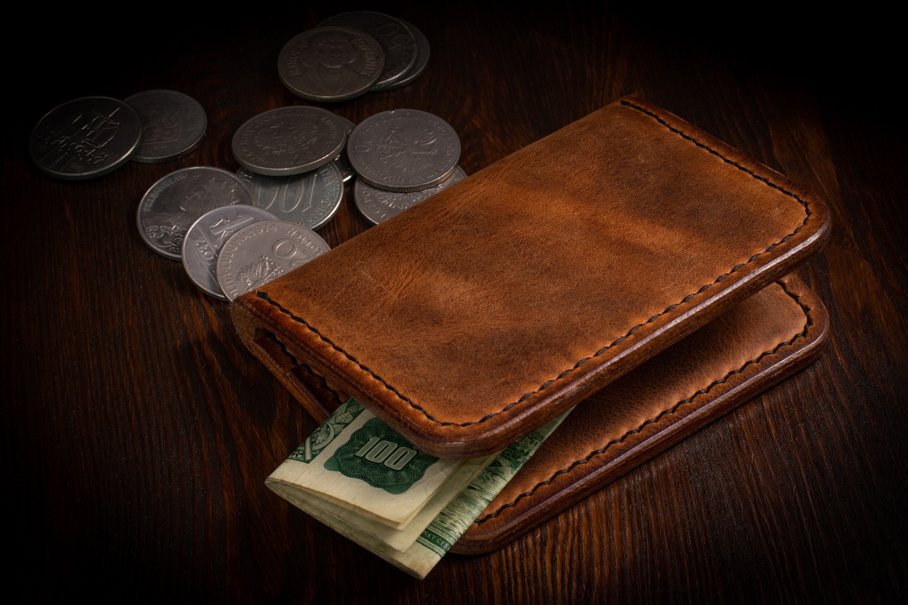 Handmade Leather Wallet Card Case No. 1 - Etsy