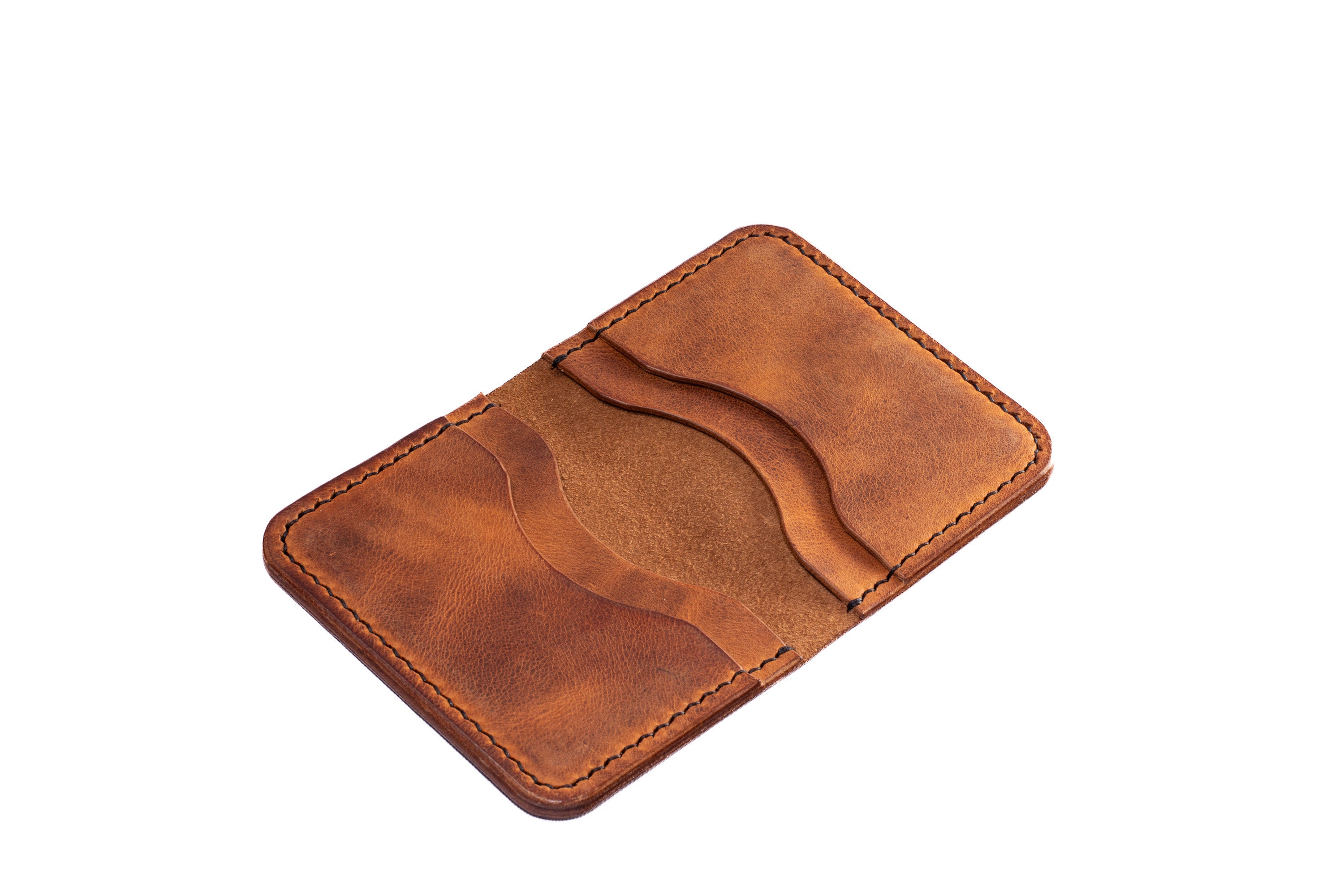 Handmade Leather Wallet Card Case No. 1 - Etsy