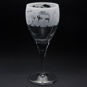 BTS Crystal Wine Glass Engraved Gift Present - Etsy
