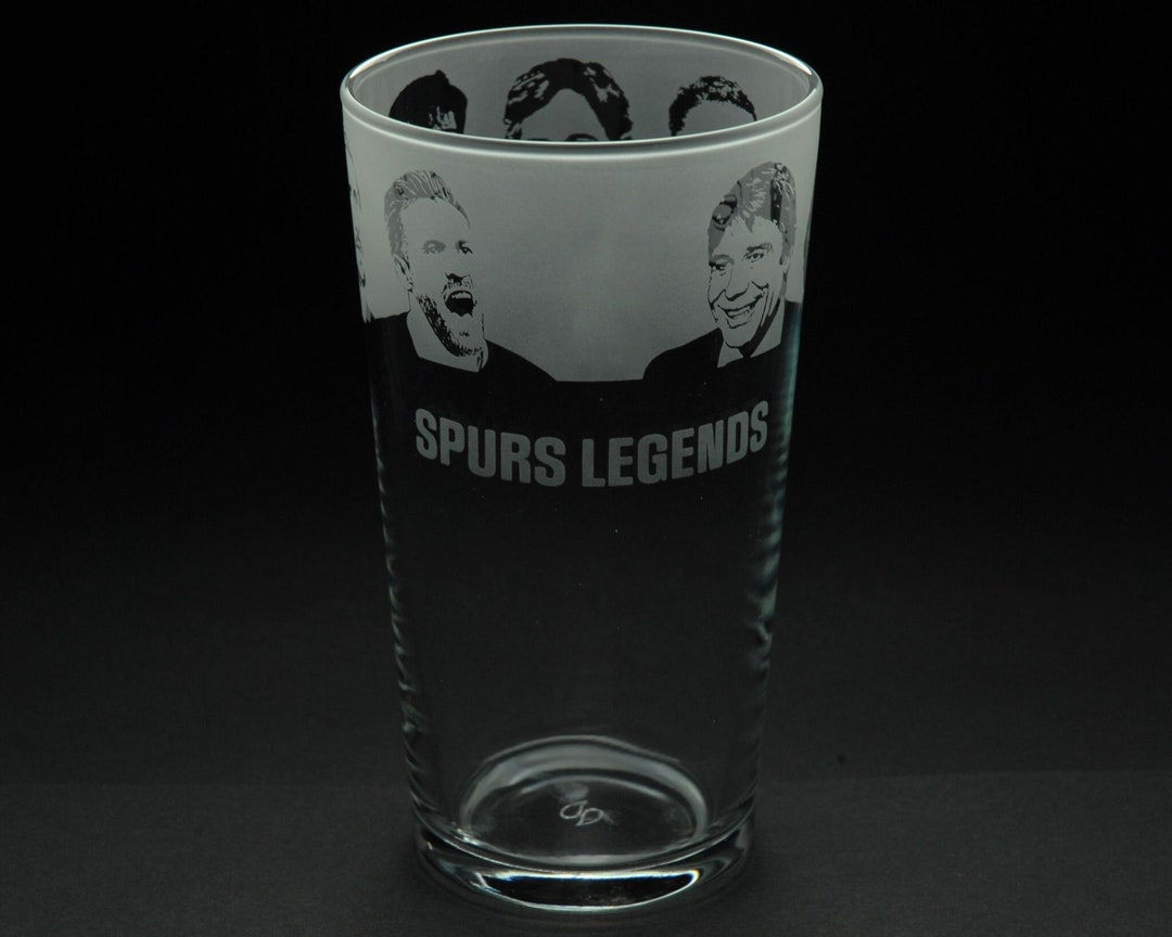 Tottenham Hotspur F.C. Spurs Legends | Pint Glass | Engraved | Gift ...