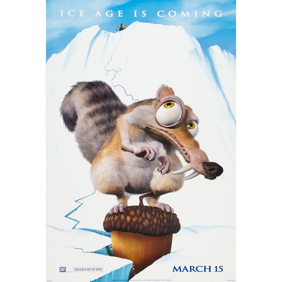 Ice Age Movie Poster Home Decor - Etsy
