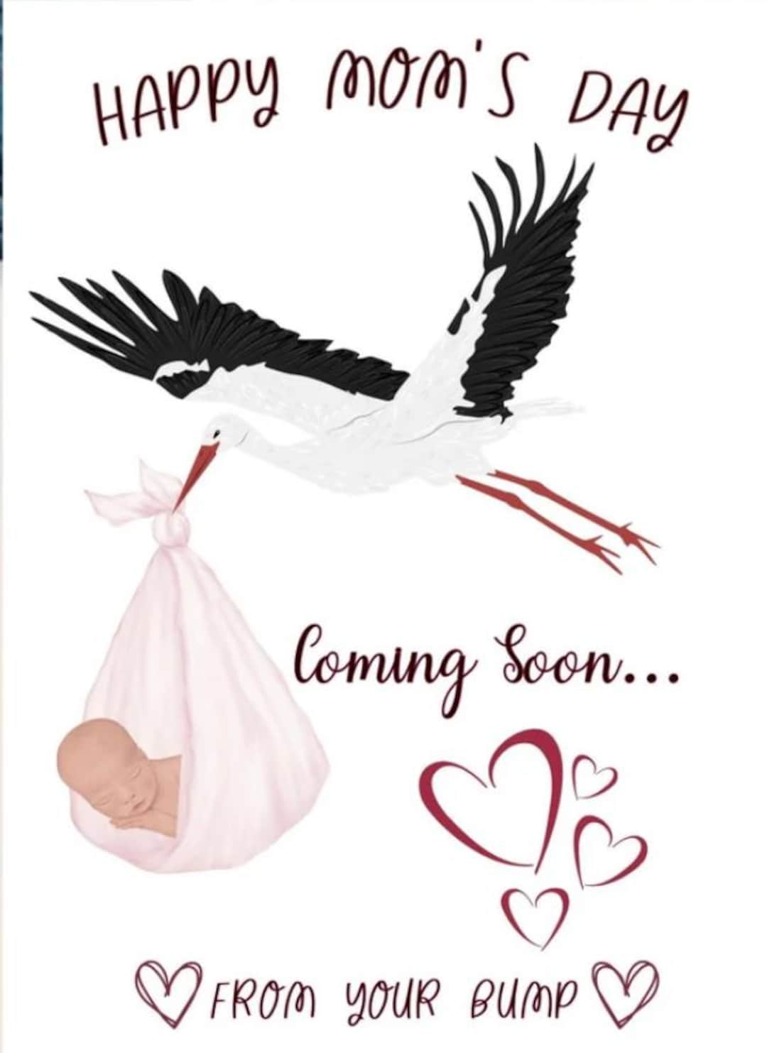 Printable Mom to Be Card, Pregnant Mother’s Card Poster - Etsy