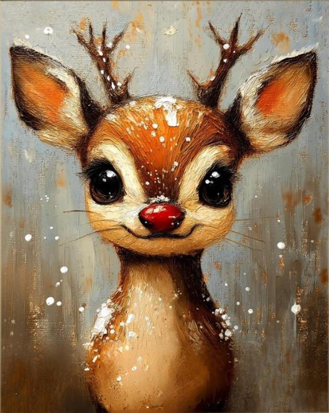 Printable Christmas Wall Art of Rudolph the Red Nose Reindeer Poster - Etsy