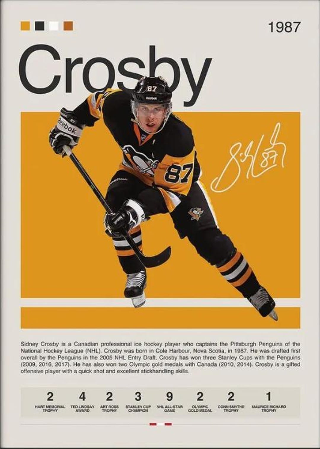 Sidney Crosby Poster - Etsy