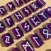 Glittery Purple Runes Set 25 Resin Runes - Etsy