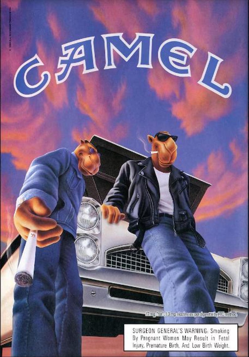 Camel Joe Advertising Poster, Cigarettes Collection Ad Wall Art POSTER ...