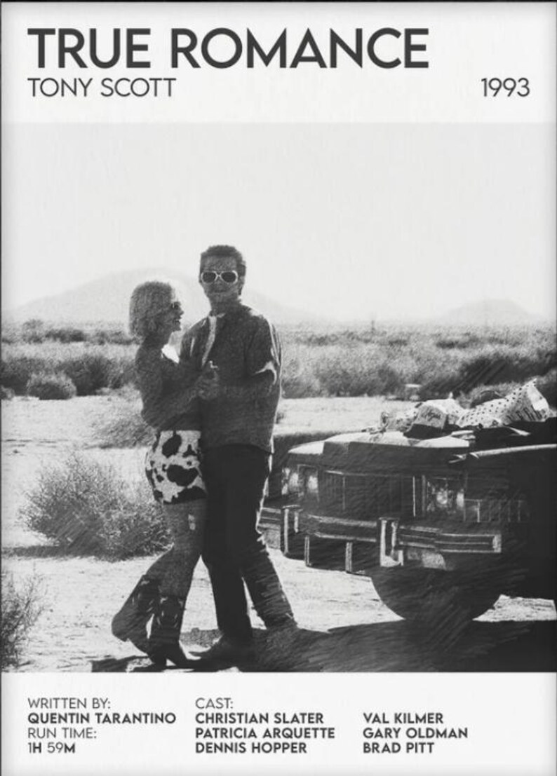 True Romance Inspired Premium Poster - Etsy