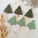 Christmas Tree Cupcake Toppers, Green Tree Cupcake Toppers, Birthday ...