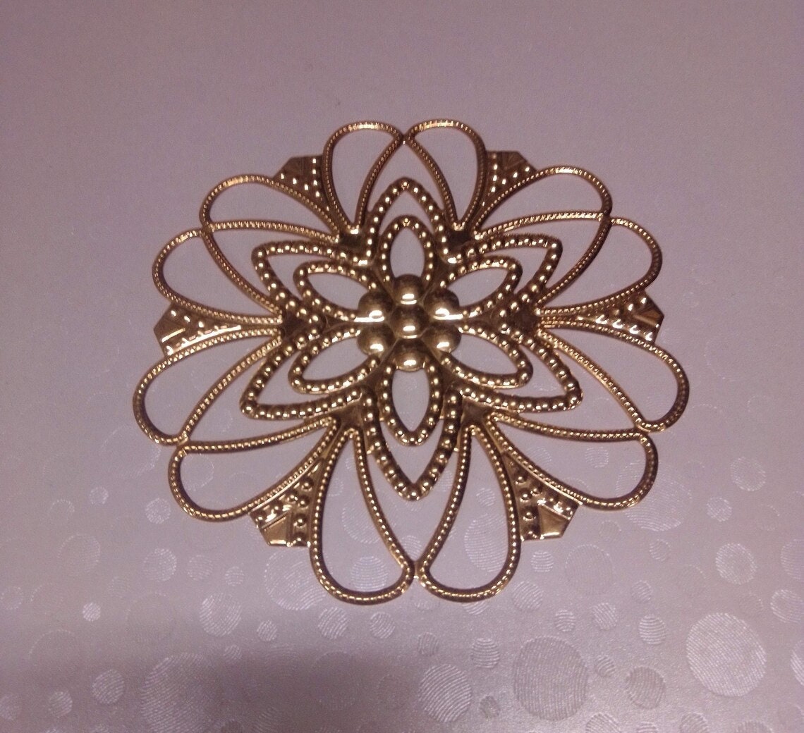 Brass Bobeshe Gold Plate Bobeche Bobesche 10 Cm Type Watermark - MADE ...