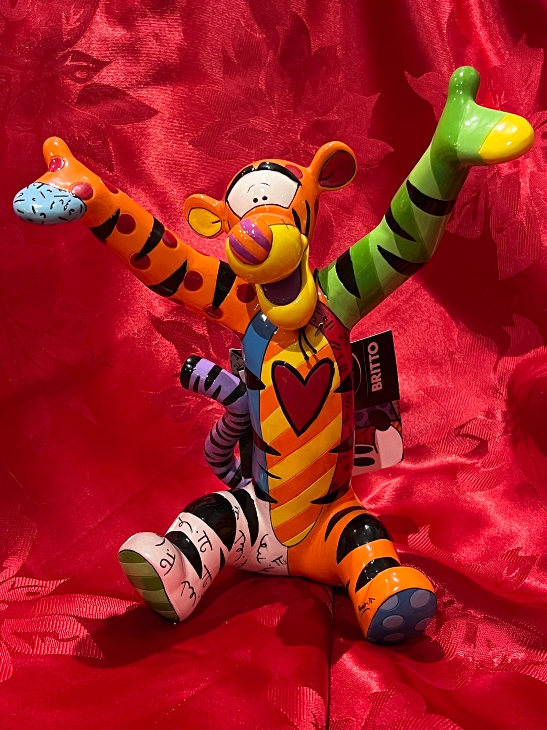 Collectors Disney Figure Tigger Romero Britto - Etsy