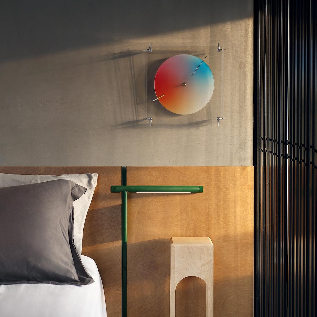 Color-shifting Wall Clock | Kinetic Acrylic Wall & Desk Clock, Modern ...