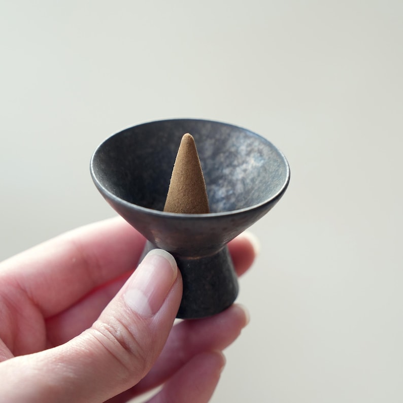 Handmade Ceramic Cone Incense Holder – Minimalist Incense Burner – Zen ...