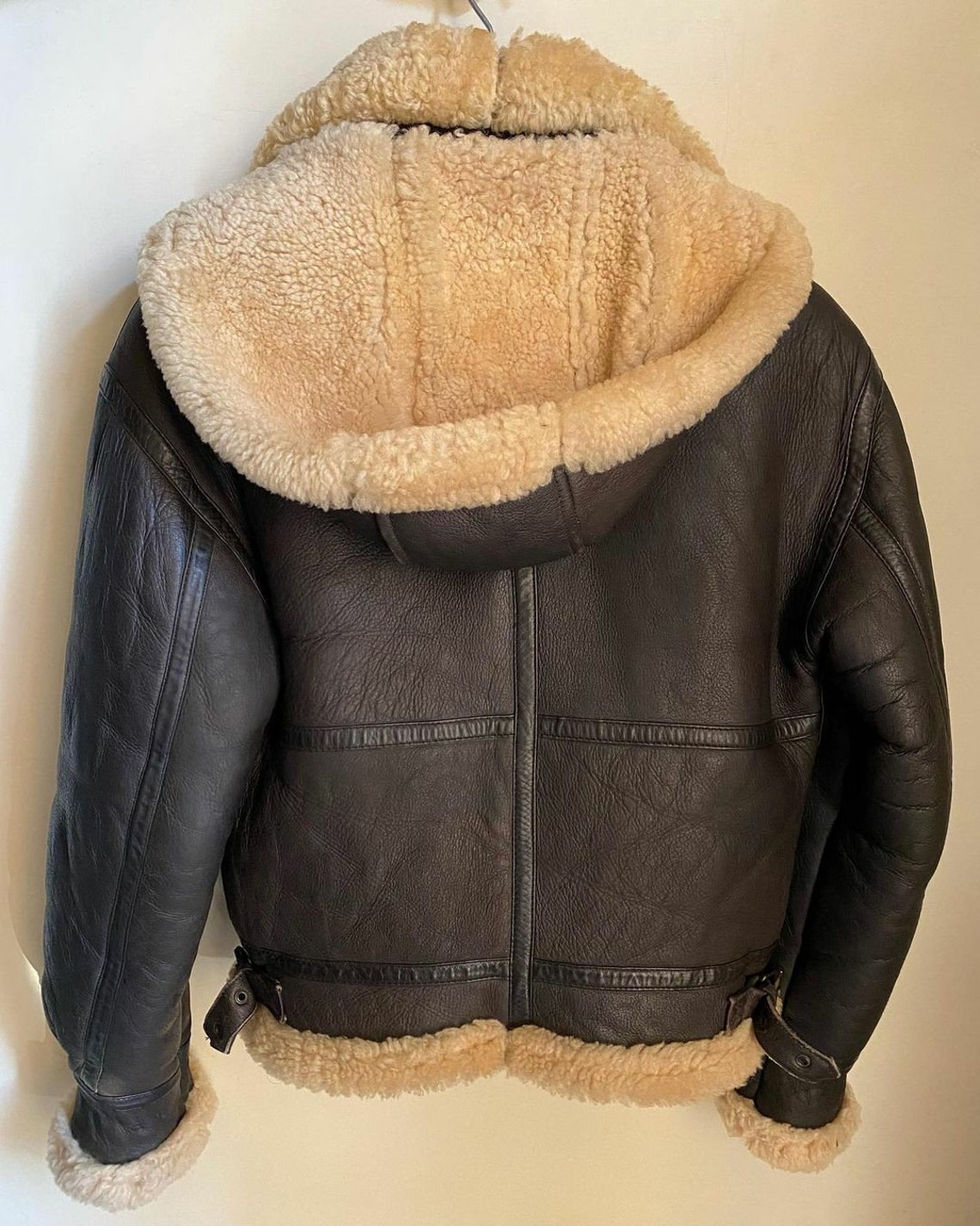 Handmade Women B3 Bomber RAF Aviator Brown Flying Flight Vintage Fur ...