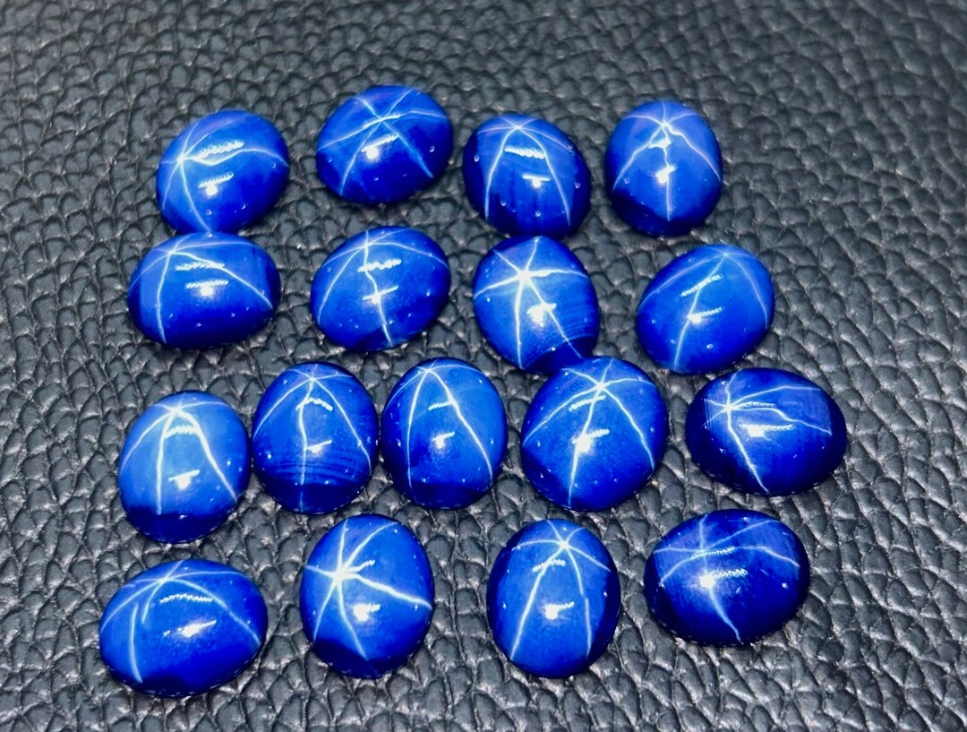 AAA Grade Lindy Star Sapphire Cabochon: Electric Blue Gemstone - Etsy