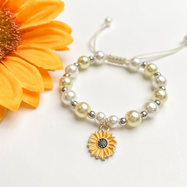 Sunflower Bracelet - Etsy