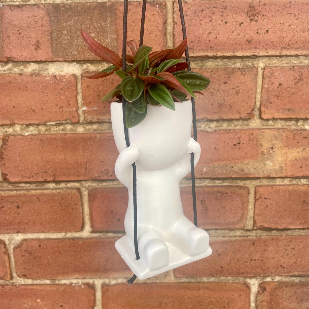 Indoor Planter Ceramic Swing Pot - Etsy UK