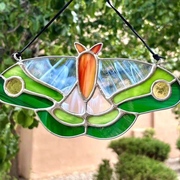 Stained Glass Moth - Etsy