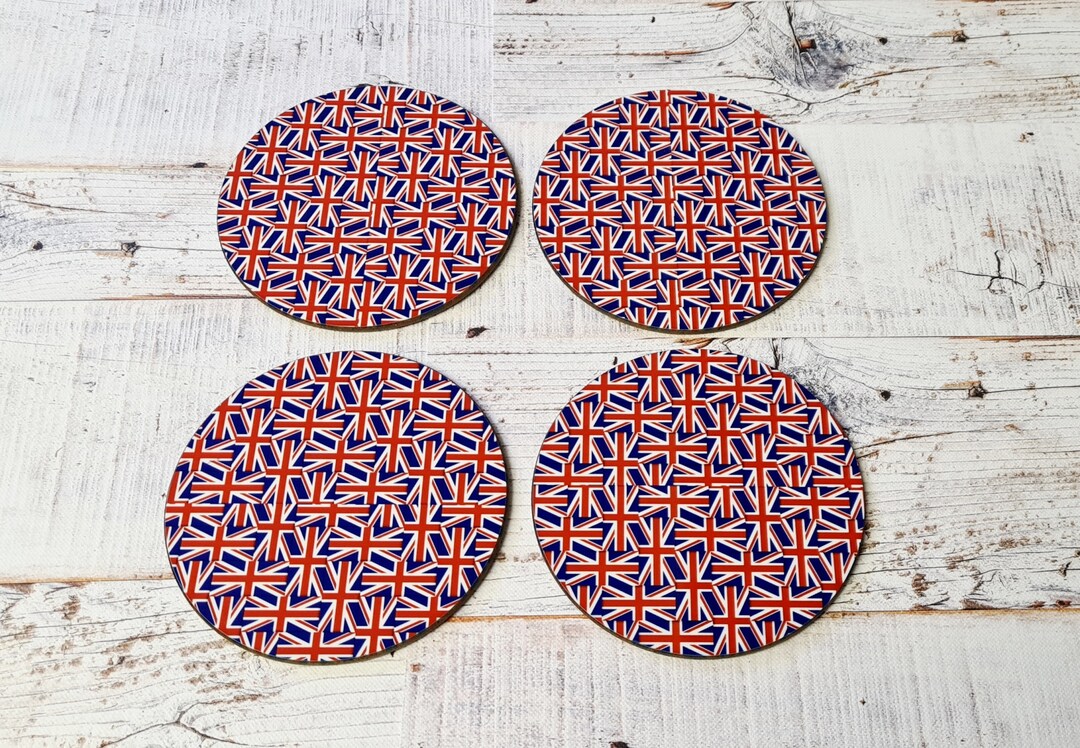 Union Jack Coasters | Coaster | Birthday Gifts | Dinnerware Sets ...