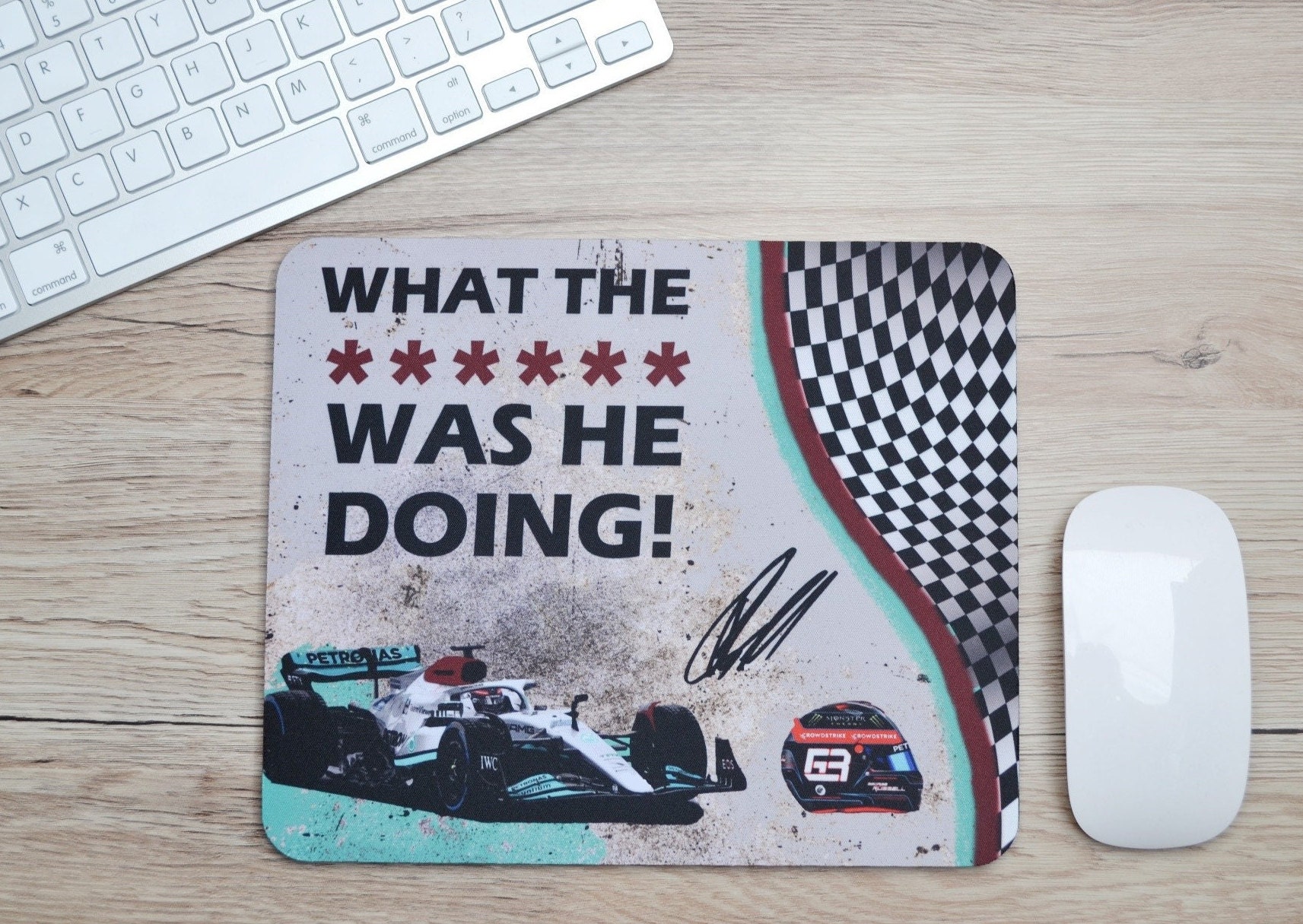 George Russell Mouse Pad | F1 Mouse Pad | Mouse Pad | Birthday Gifts ...