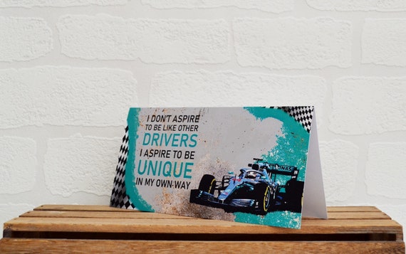 Greeting Cards Lewis Hamilton Birthday Cards Car - Etsy