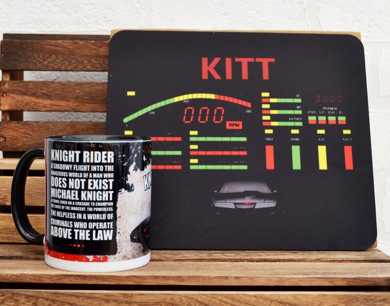 Knight Rider Gift Set KITT Pontiac Trans Am Mugs Mouse Pads Coaster TV ...