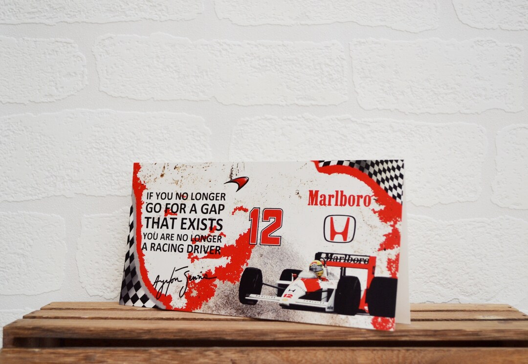 Greeting Cards | Ayrton Senna | Birthday Cards | Car Memorabilia ...