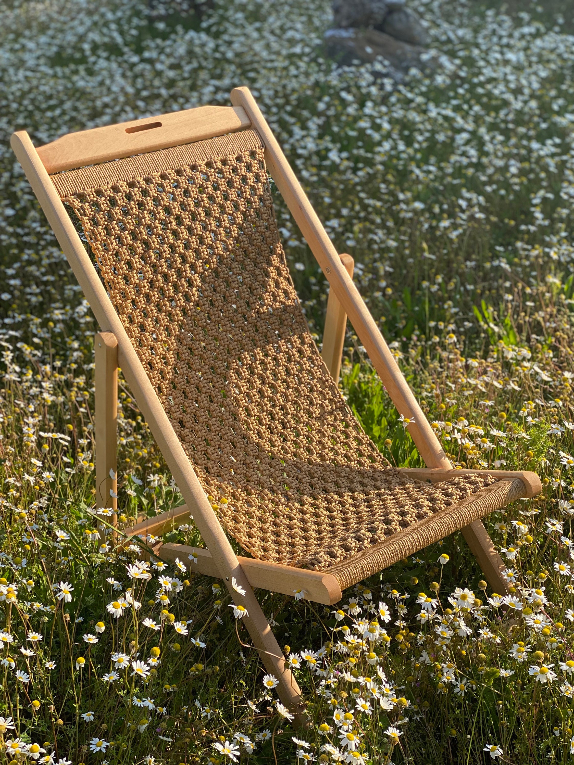 Deck Chair Macrame Pattern Tutorial - Etsy