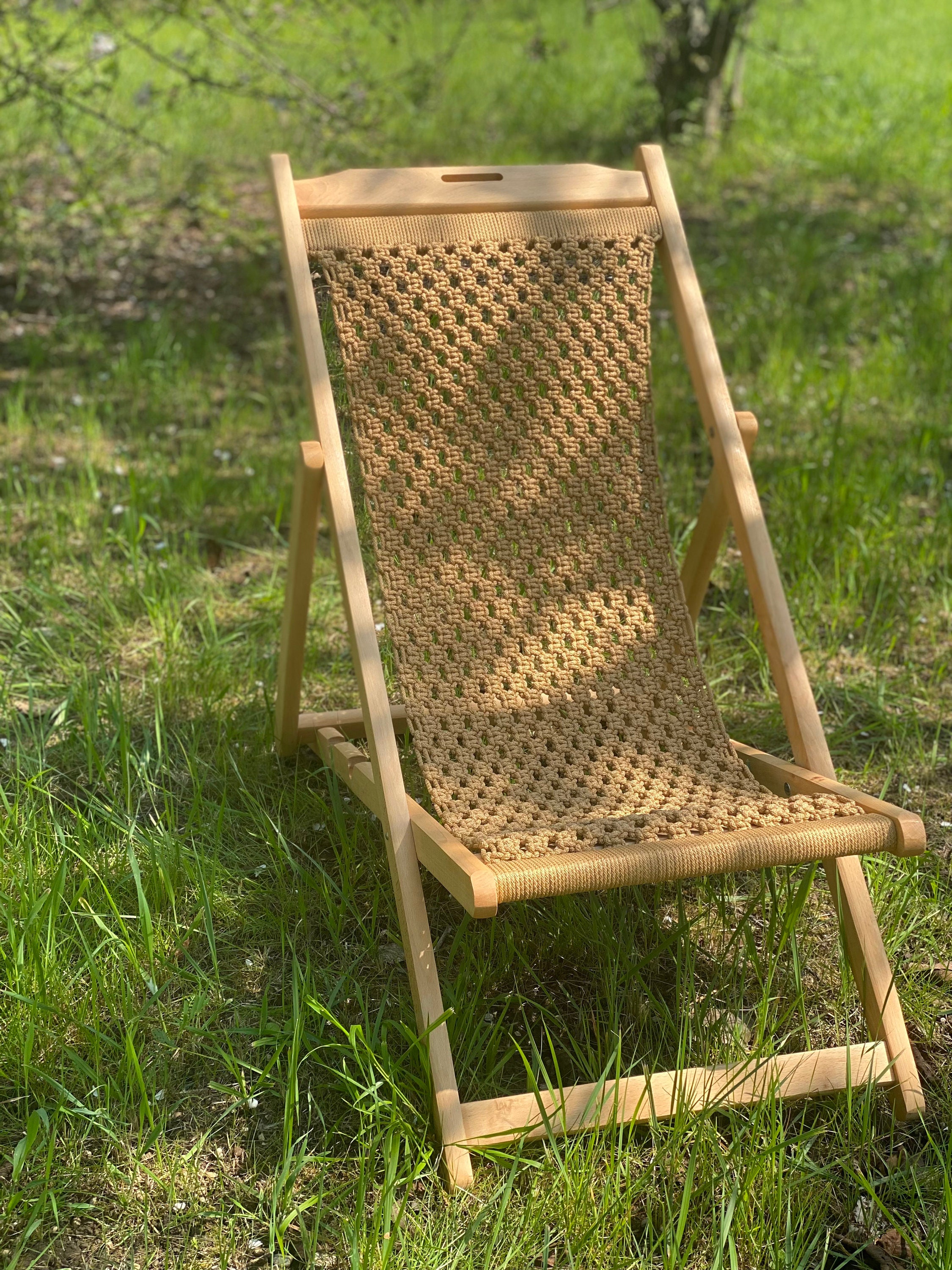 Deck Chair Macrame Pattern Tutorial - Etsy