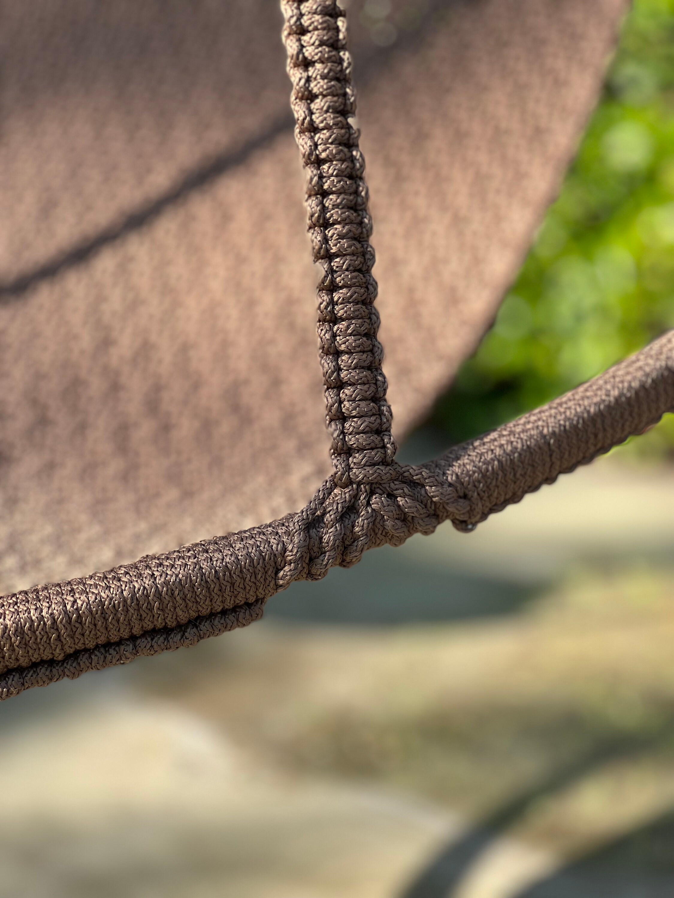 A Pair of Handmade Hanging Lounge Chairs and a Table - Etsy