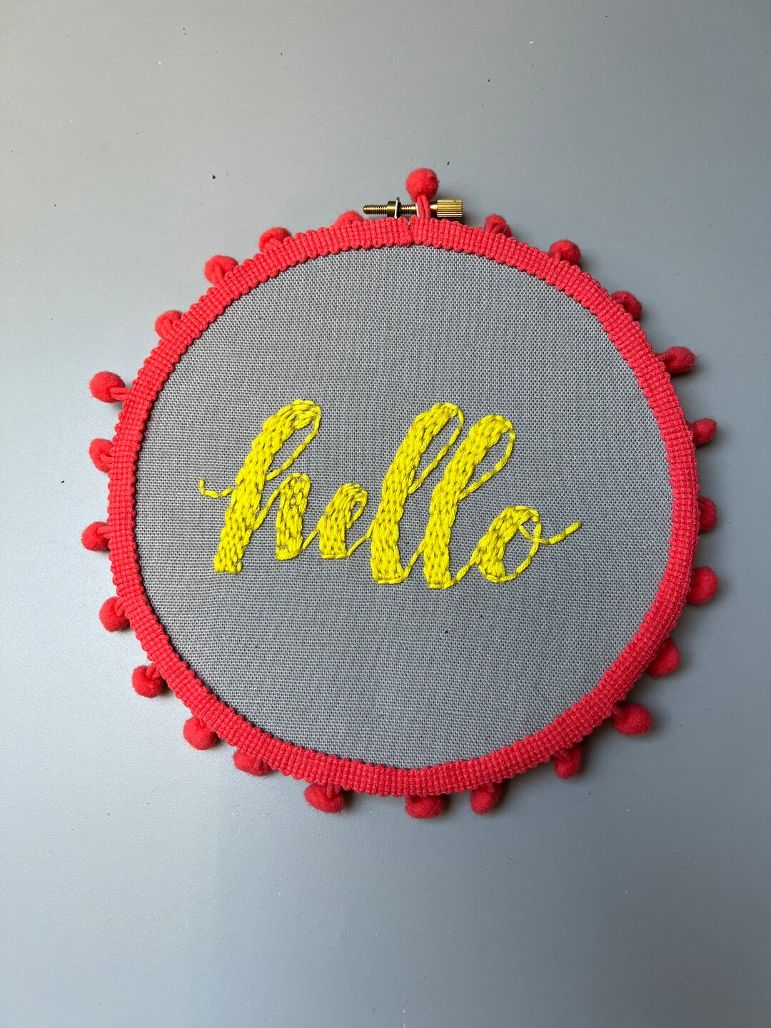 Colorful Handmade Ready Embroidery With Saying - Etsy