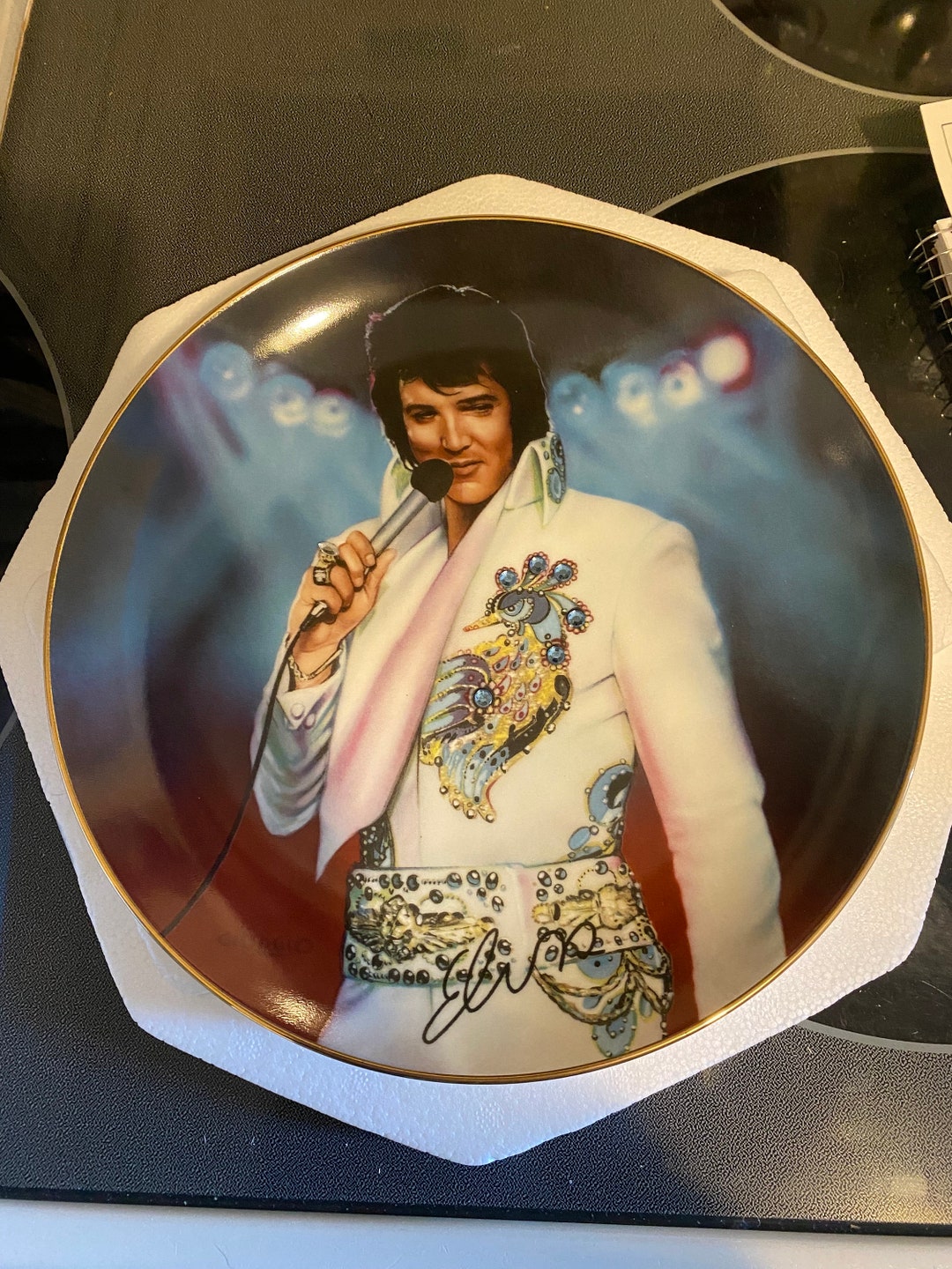 Elvis Collectable Plate price Includes Shipping and Processing Fee - Etsy