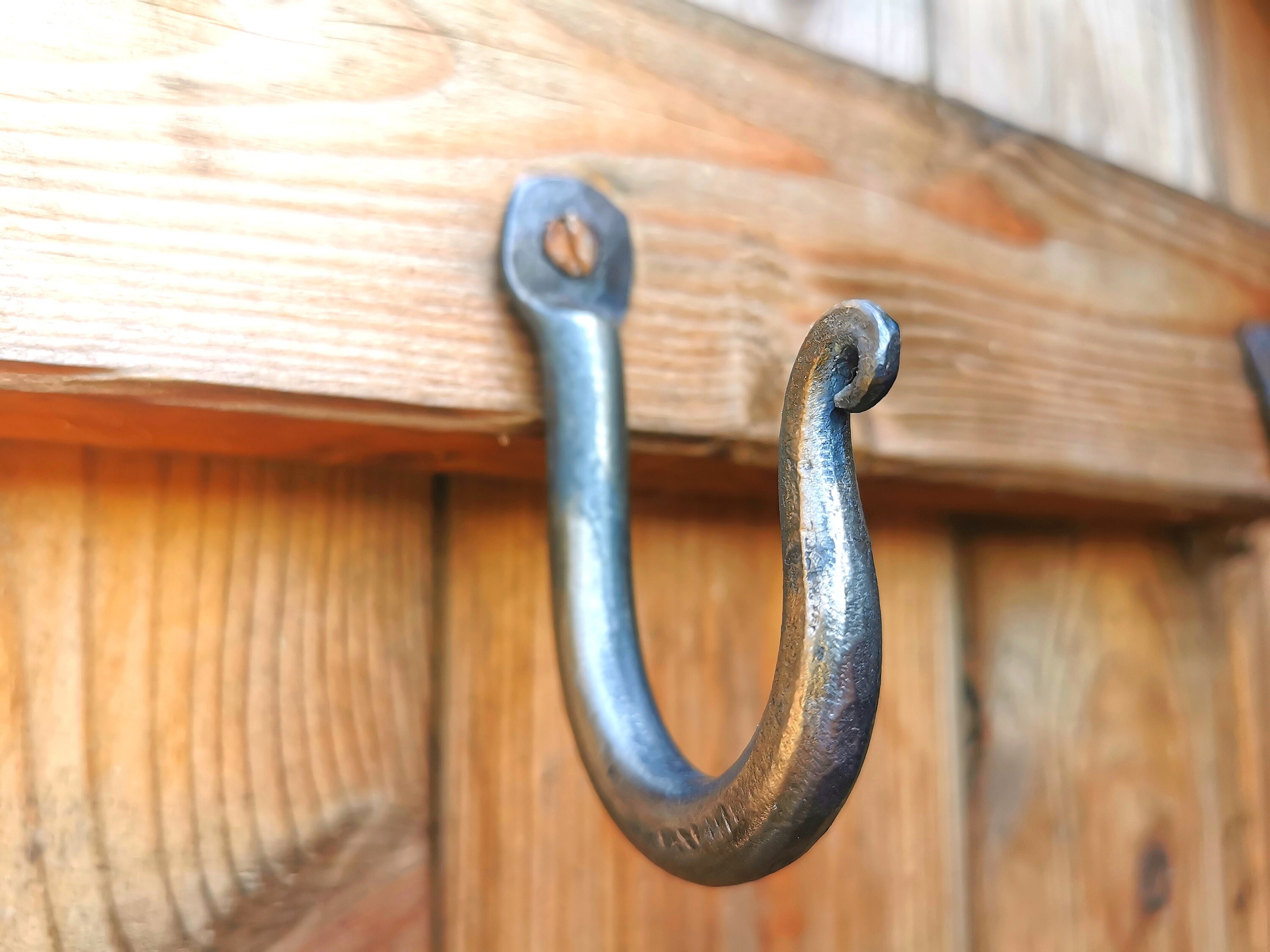 Hand Forged Wrought Iron Hook - Etsy