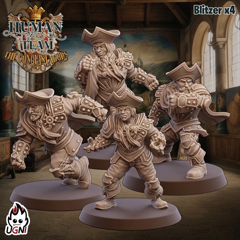 Humans Team Blood Bowl Fantasy Football - Etsy