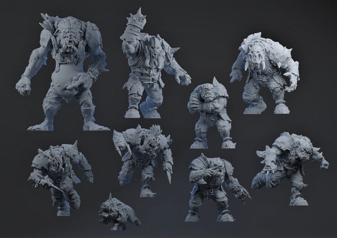 Orc Blood Bowl Team Orcos Robot Fantasy Football - Etsy