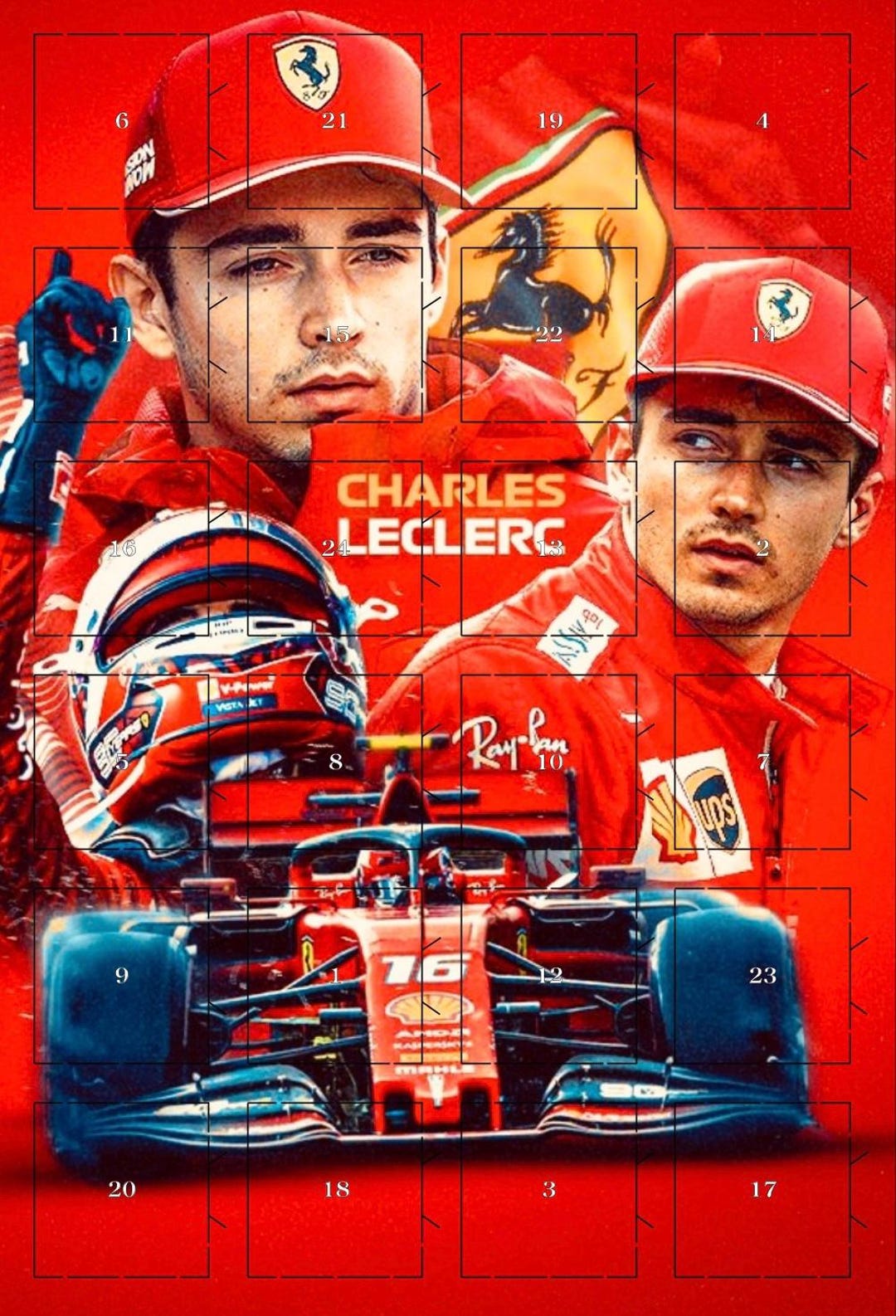 Formula 1 F1 Christmas Kinder Chocolate Advent Calendar Featuring ...