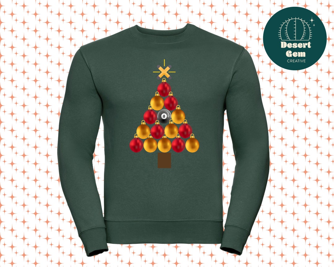 English Pool Christmas Jumper for Snooker and Pool Players - Etsy UK