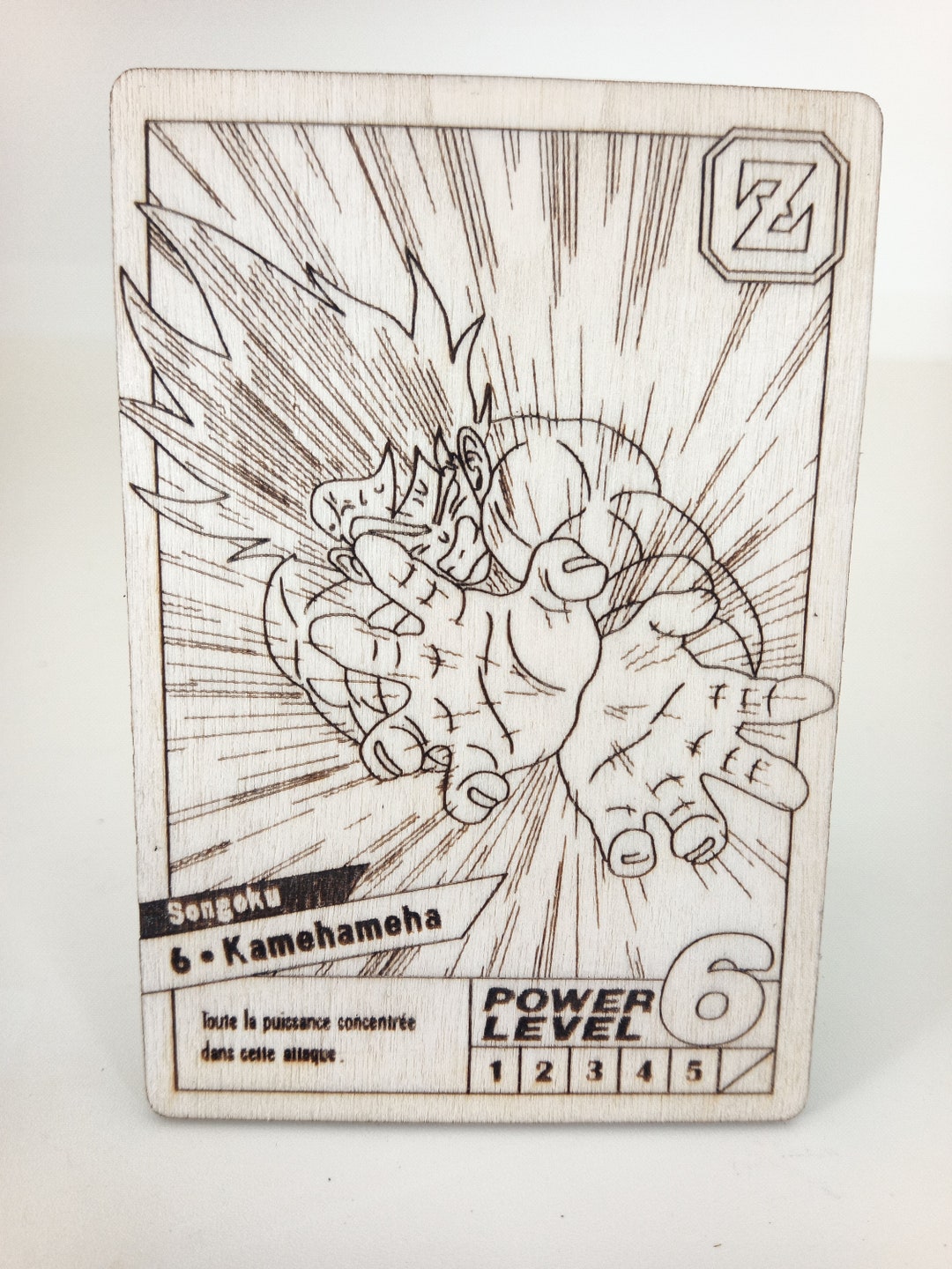 Dragon Ball Z Collectible Wood Engraved Card Card 6 60mm X - Etsy