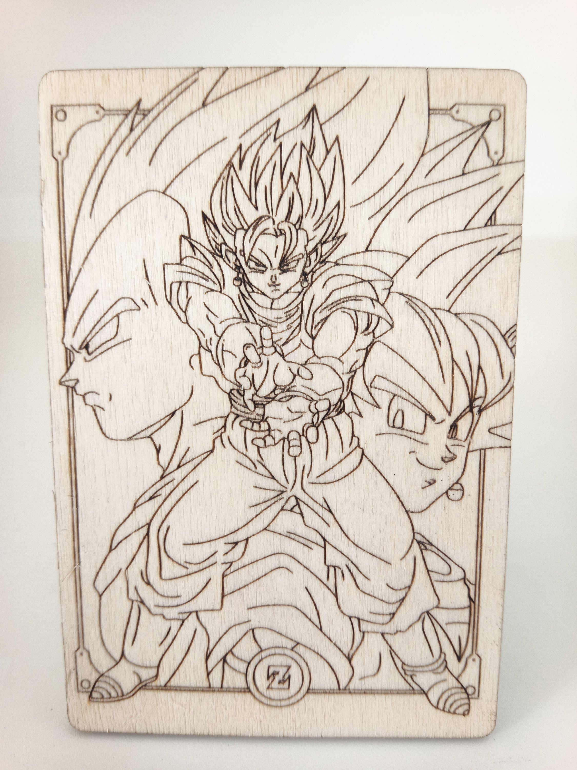 SVG File for Laser Engraving Special Edition Card 1 Vegeta and Son Goku ...